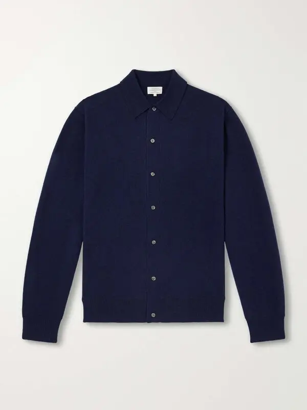 Hartford Wool And Cashmere-blend Polo Cardigan