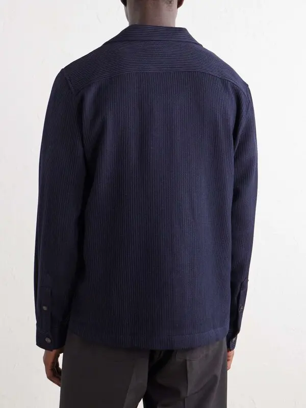 Hartford Wool And Cashmere-blend Polo Cardigan