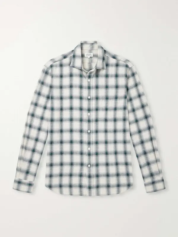 Hartford Paul Checked Cotton-flannel Shirt