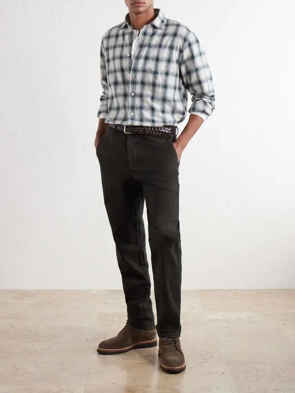 Hartford Paul Checked Cotton-flannel Shirt