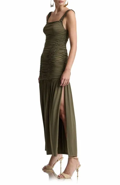Avec Les Filles Shirred Dress
