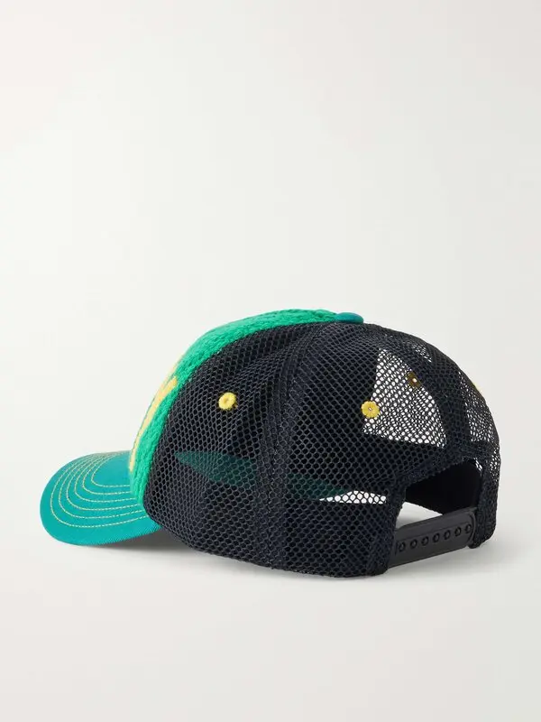 GALLERY DEPT. Trucker Cotton And Wool-blend Knit And Mesh Baseball Cap
