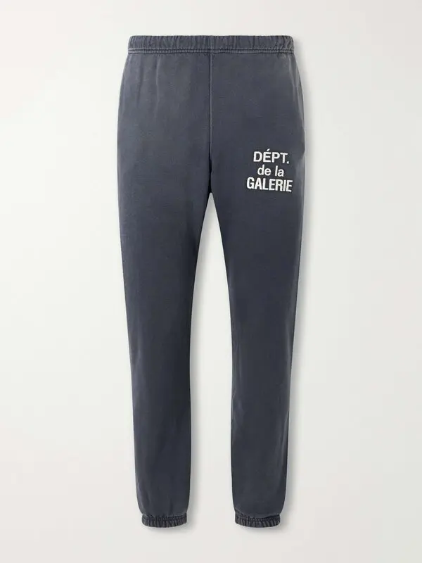 GALLERY DEPT. Logo-embroidered Straight-leg Cotton-jersey Sweatpants