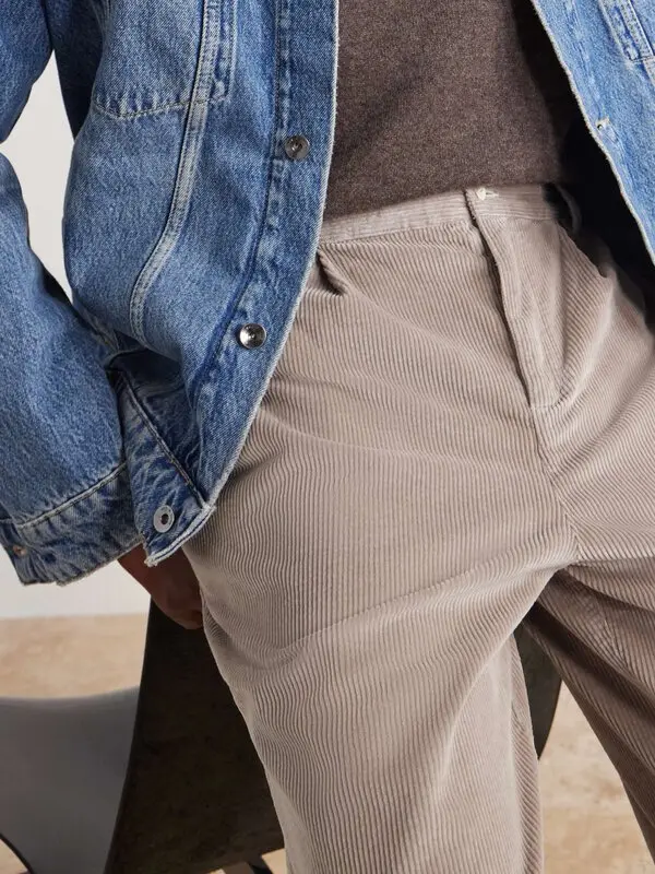 Frescobol Carioca Aldo Straight-leg Cotton-blend Corduroy Trousers