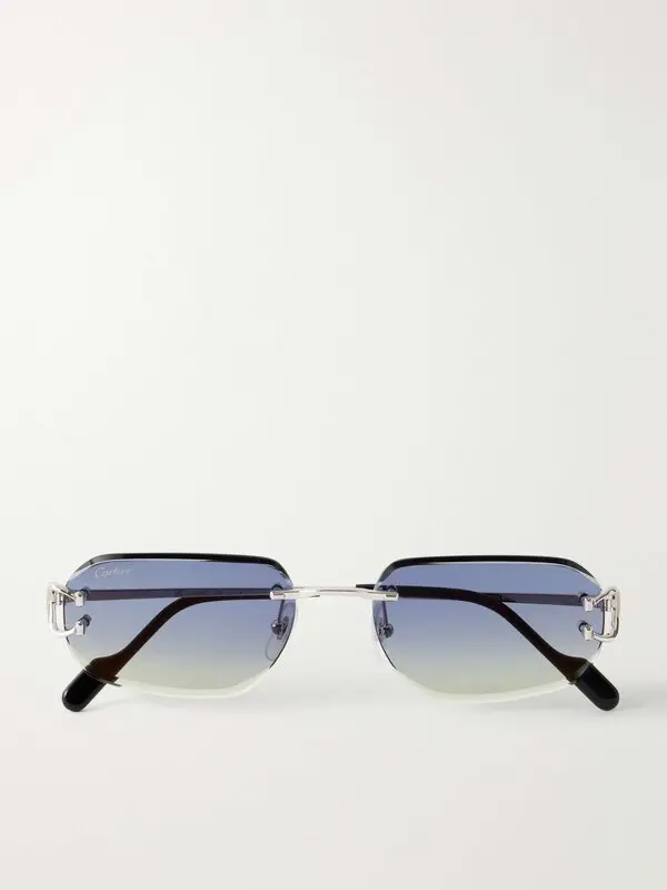 Cartier Motifs De Square-frame -tone Sunglasses