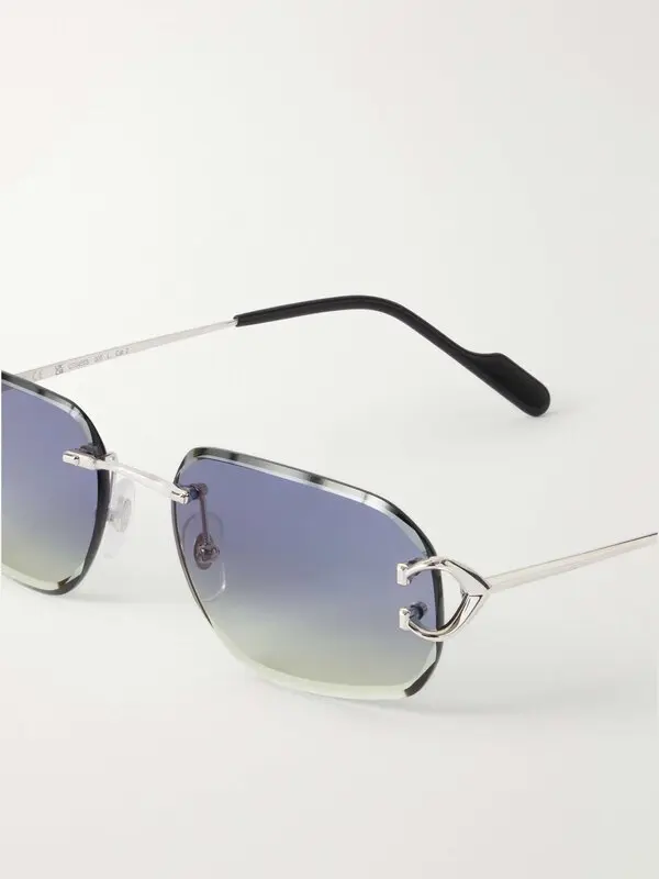 Cartier Motifs De Square-frame -tone Sunglasses