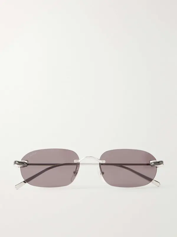 Cartier Trinity De Square-frame -tone Sunglasses