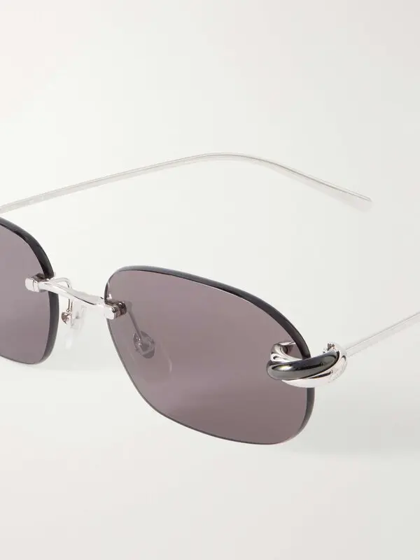 Cartier Trinity De Square-frame -tone Sunglasses