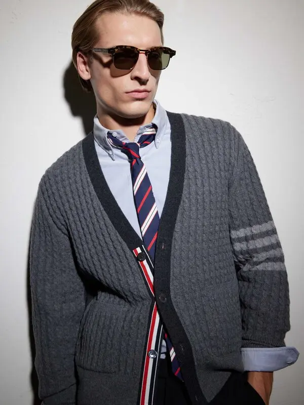 Thom Browne D-frame Acetate And Gold-plated Titanium Sunglasses