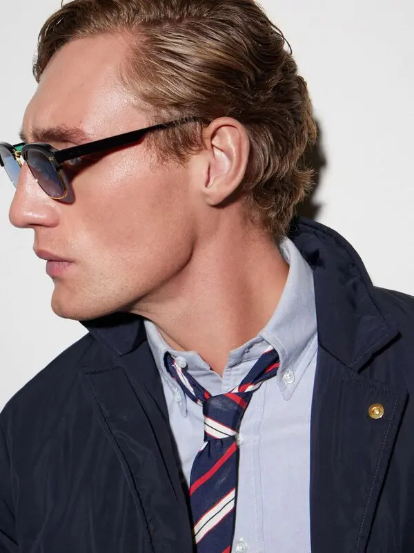 Thom Browne D-frame Acetate And Gold-plated Titanium Sunglasses