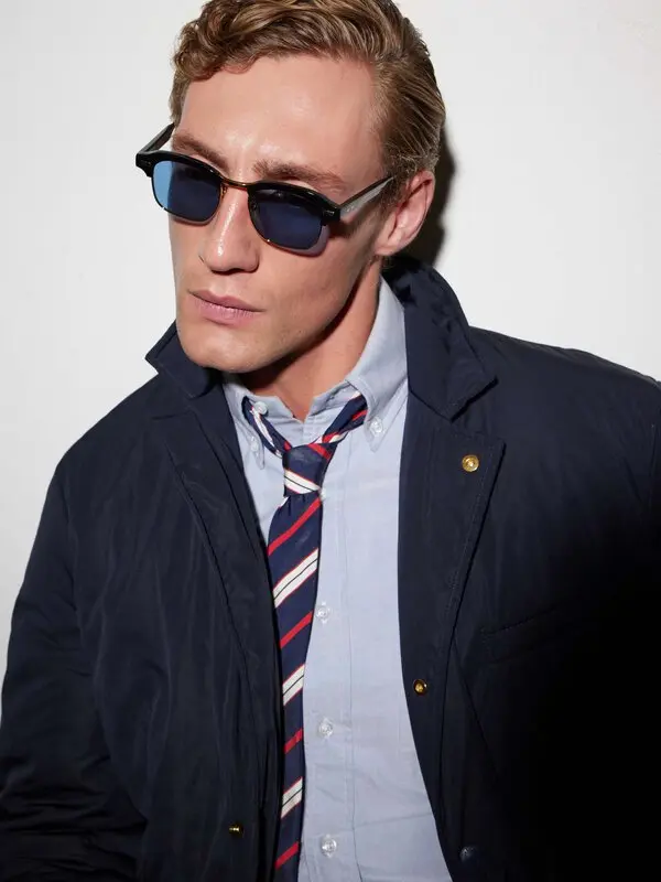 Thom Browne D-frame Acetate And Gold-plated Titanium Sunglasses