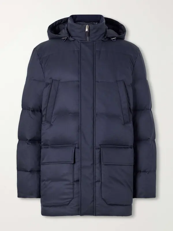 Canali Hooded Down Jacket