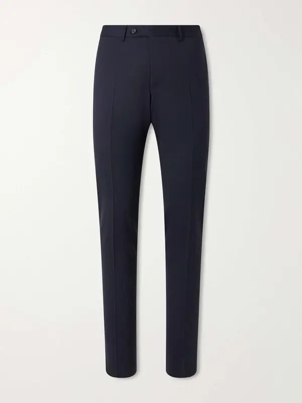 Canali Straight-leg Wool-blend Trousers
