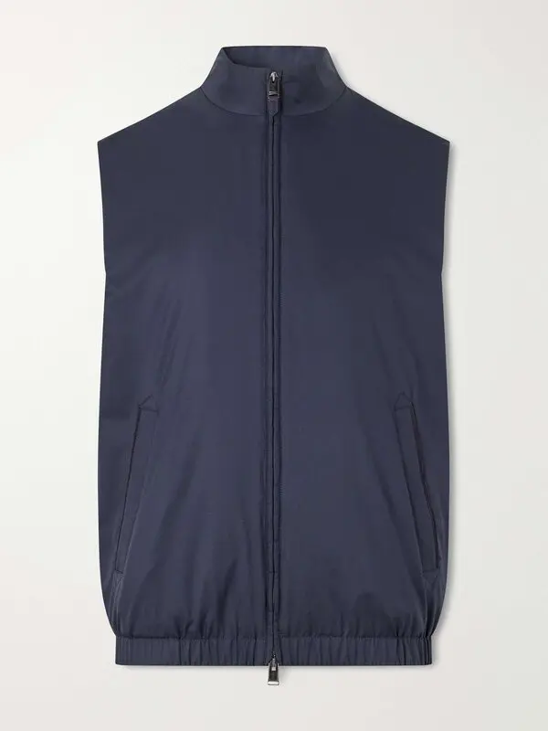 Canali Shell Zip-up Gilet