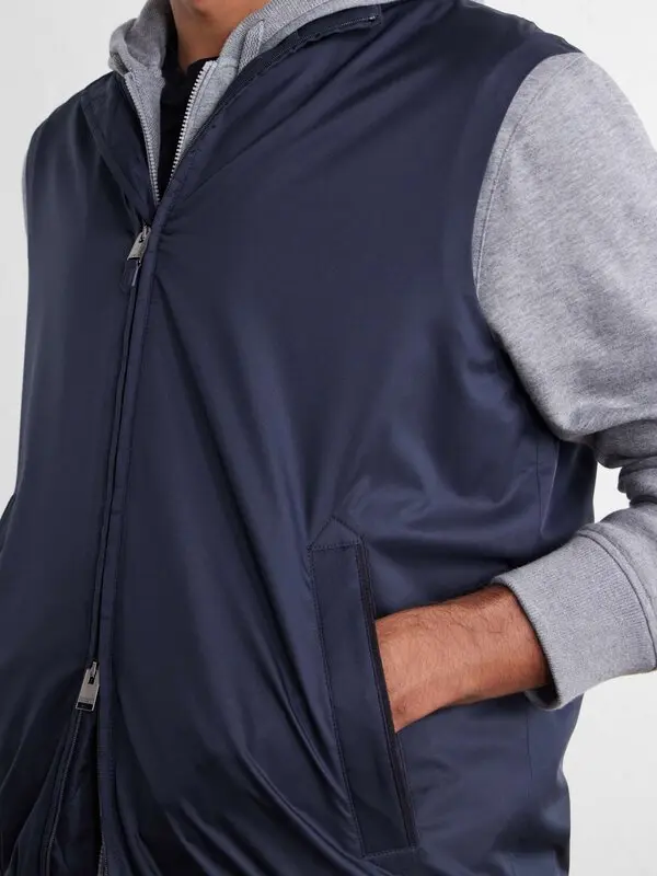 Canali Shell Zip-up Gilet