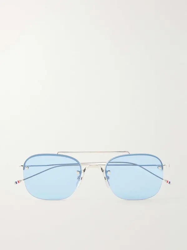 Thom Browne Aviator-style Titanium Sunglasses