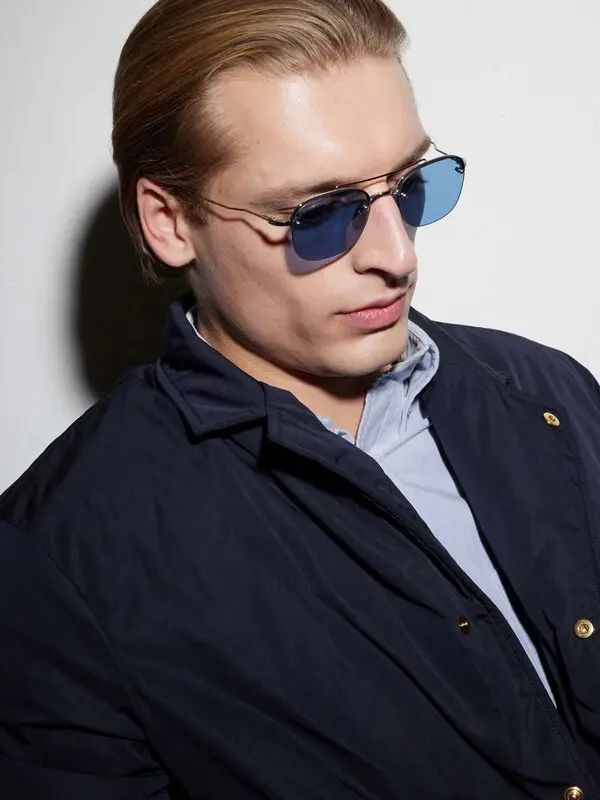 Thom Browne Aviator-style Titanium Sunglasses
