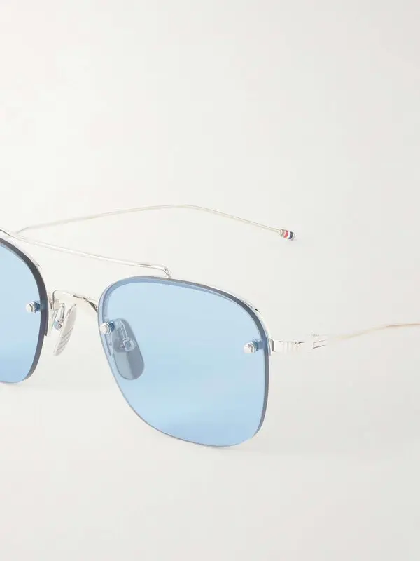 Thom Browne Aviator-style Titanium Sunglasses