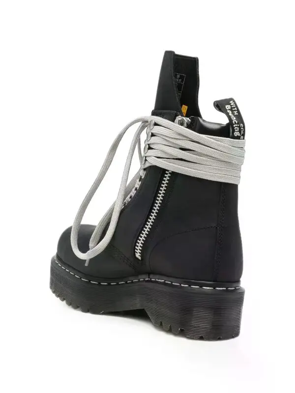 Rick Owens X Dr. Martens Quad Sole Steel-toe Boots