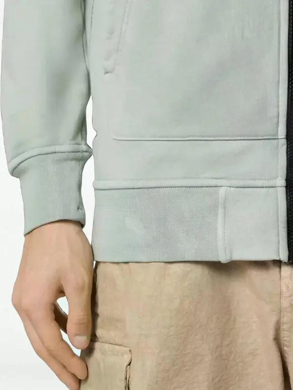 Stone Island Logo-patch Zip-up Hoodie
