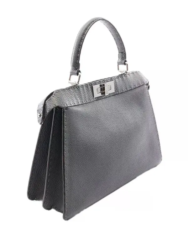 Fendi 2000-2010 Medium Calfskin Selleria Peekaboo Iseeu Satchel