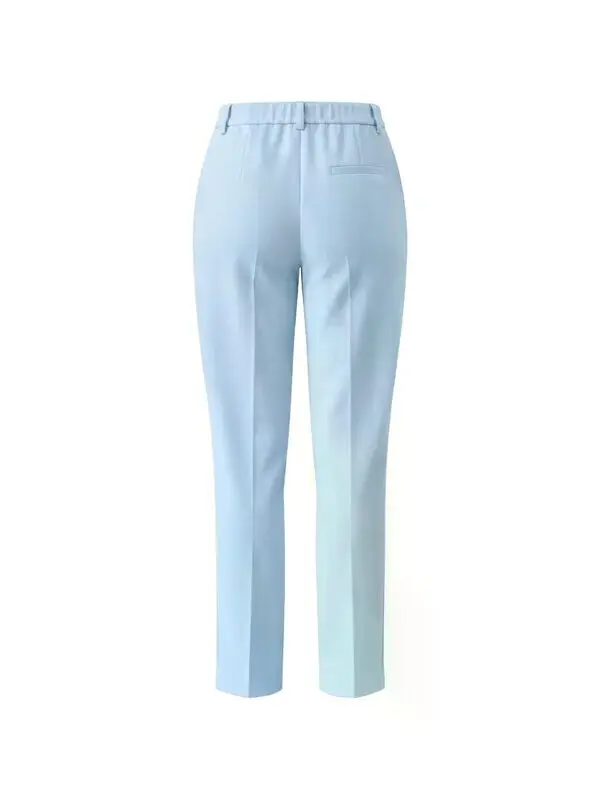 VICOLO Elasticated-waistband Pressed-crease Trousers
