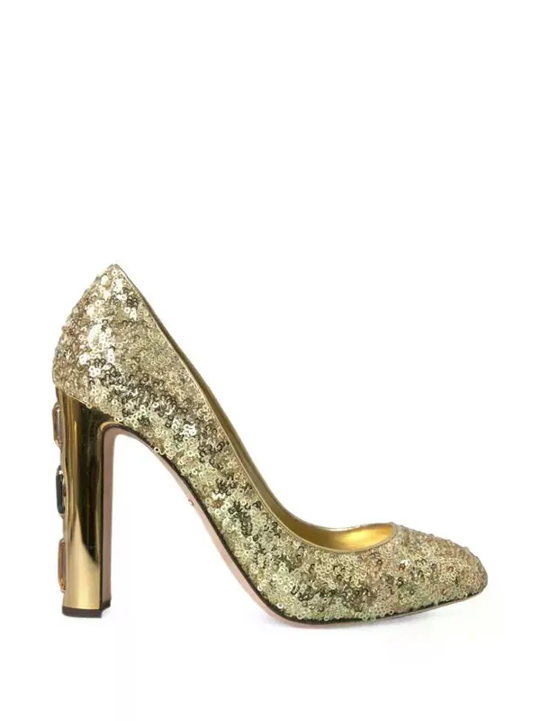 Dolce & Gabbana Sequin-embellished Crystal-detailed Pumps