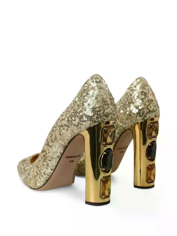 Dolce & Gabbana Sequin-embellished Crystal-detailed Pumps