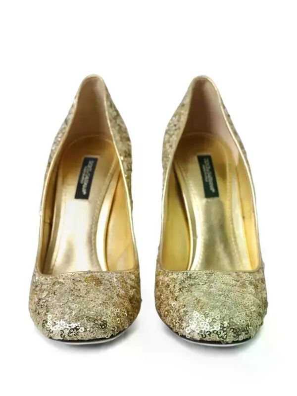 Dolce & Gabbana Sequin-embellished Crystal-detailed Pumps