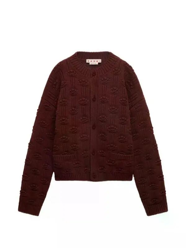 Marni Fisherman Wool-cashmere Cardigan - Brown