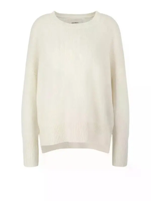 LISA YANG Mila Crew-neck Drop-shoulder Sweater