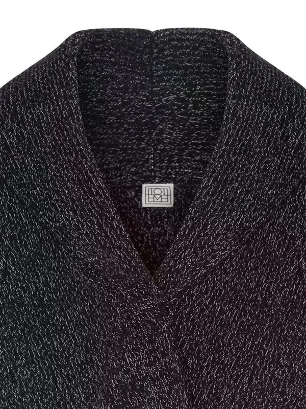 TOTEME Double-breasted Shawl-collar Cardigan - Black