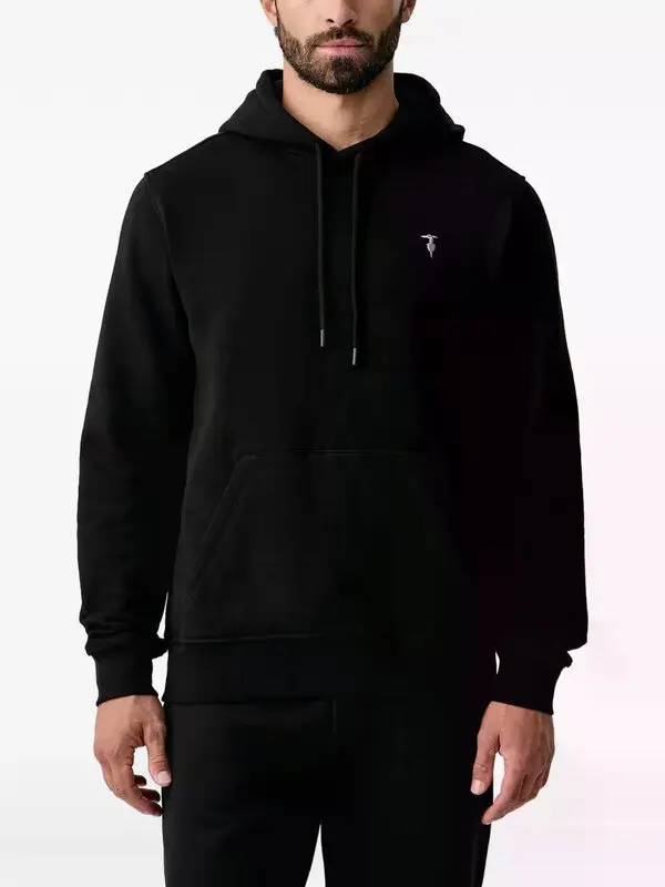 TRUSSARDI Logo-embroidered Drawstring Hoodie