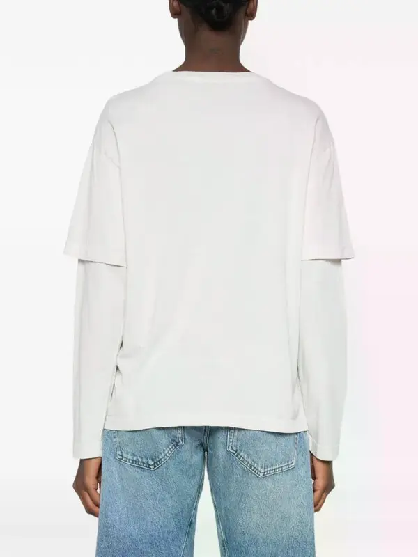 AGOLDE Lois Layered-sleeve T-shirt