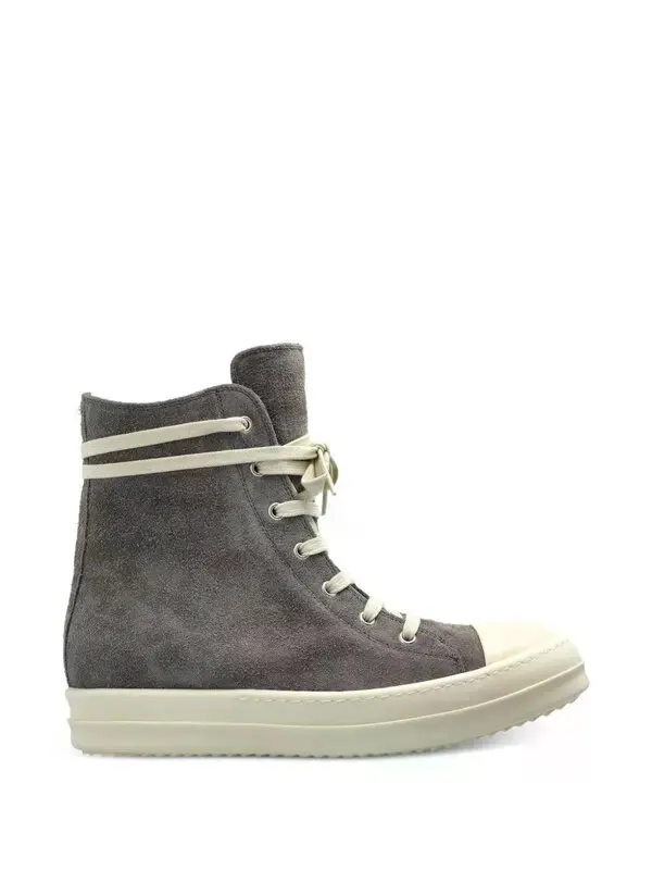 Rick Owens Round-toe High-top Sneakers