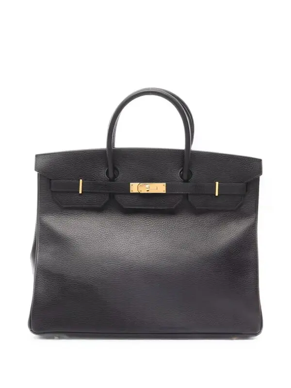 Hermès 2002 Birkin 40 Tote Bag - Black