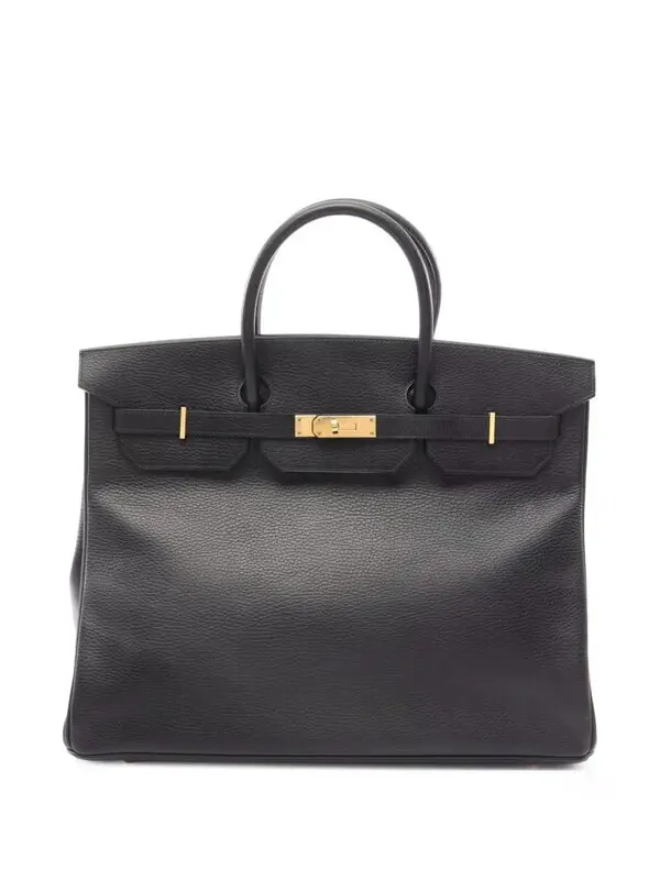 Hermès 2002 Birkin 40 Tote Bag - Black