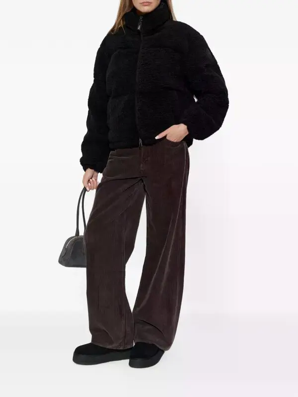 Canada Goose Fallon Fleece-textured Puffer Jacket - Black