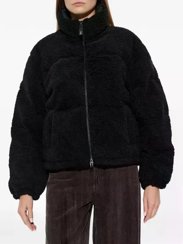 Canada Goose Fallon Fleece-textured Puffer Jacket - Black