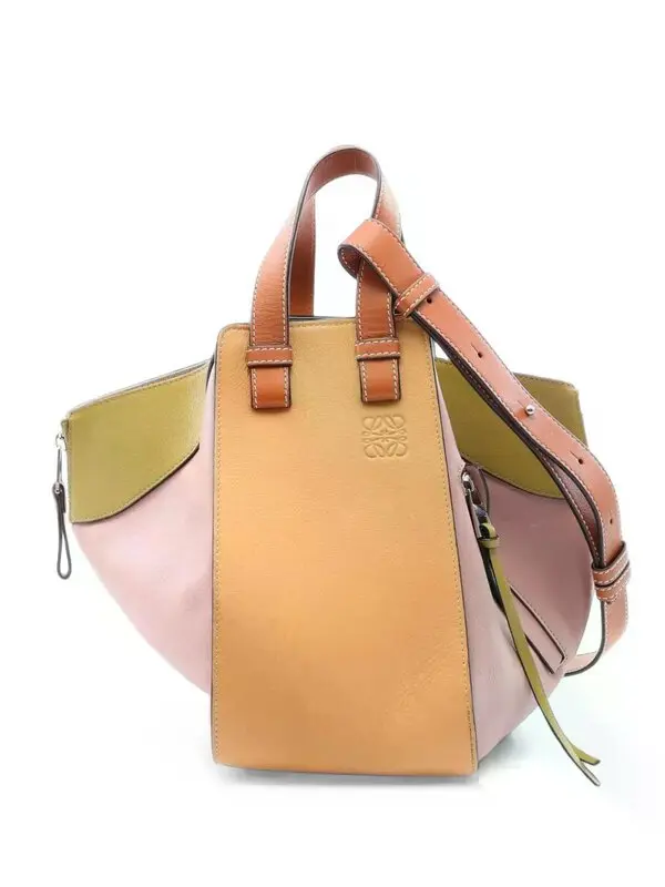 Loewe Small 2010s Hammock Leather Tote Bag