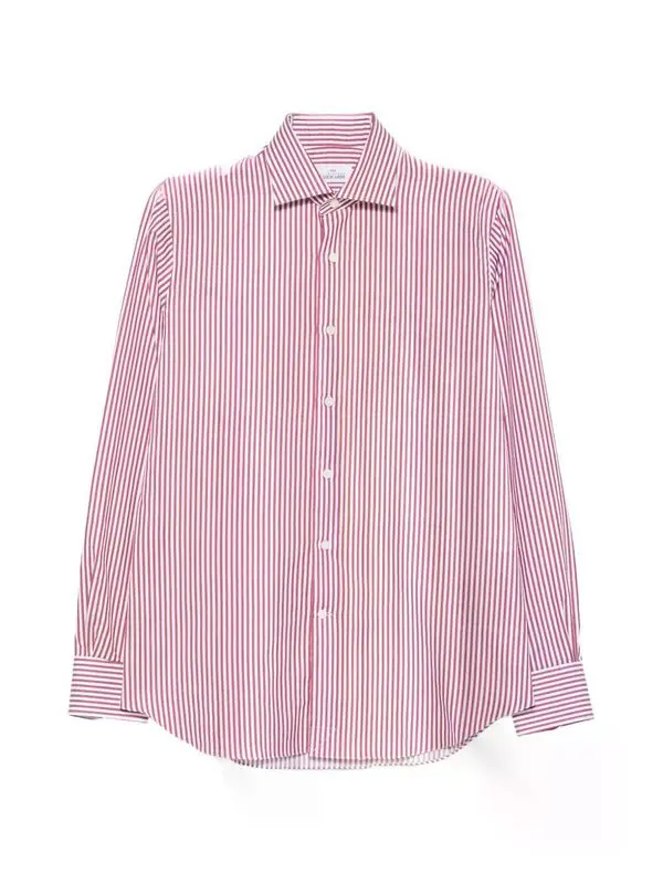 ALESSANDRO GHERARDI Stripe-print Cotton Shirt