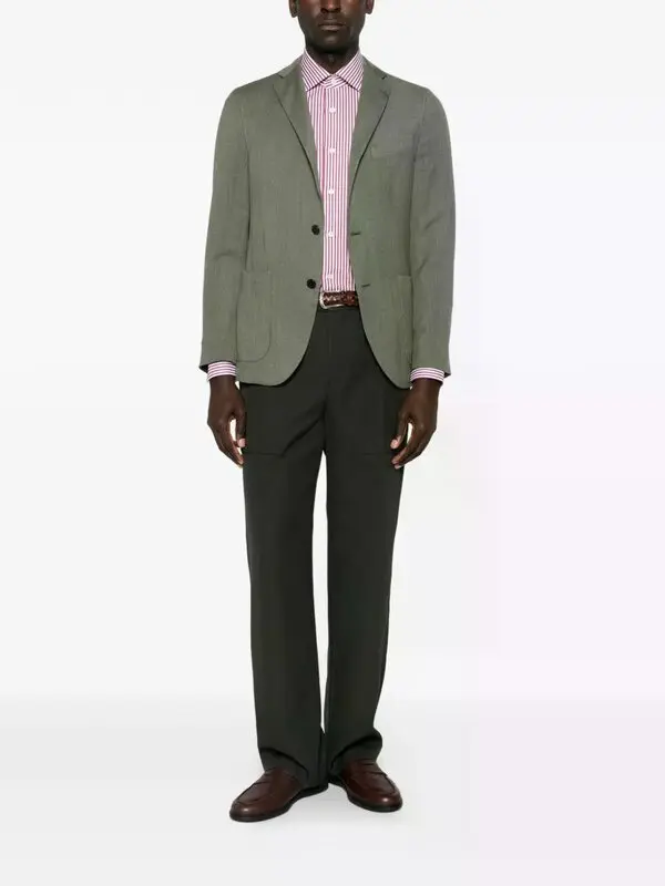 ALESSANDRO GHERARDI Stripe-print Cotton Shirt