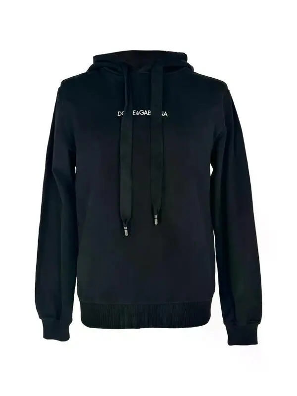 Dolce & Gabbana Logo-print Hoodie - Black