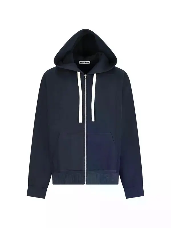 JIL SANDER Zip-up Drawstring Hoodie
