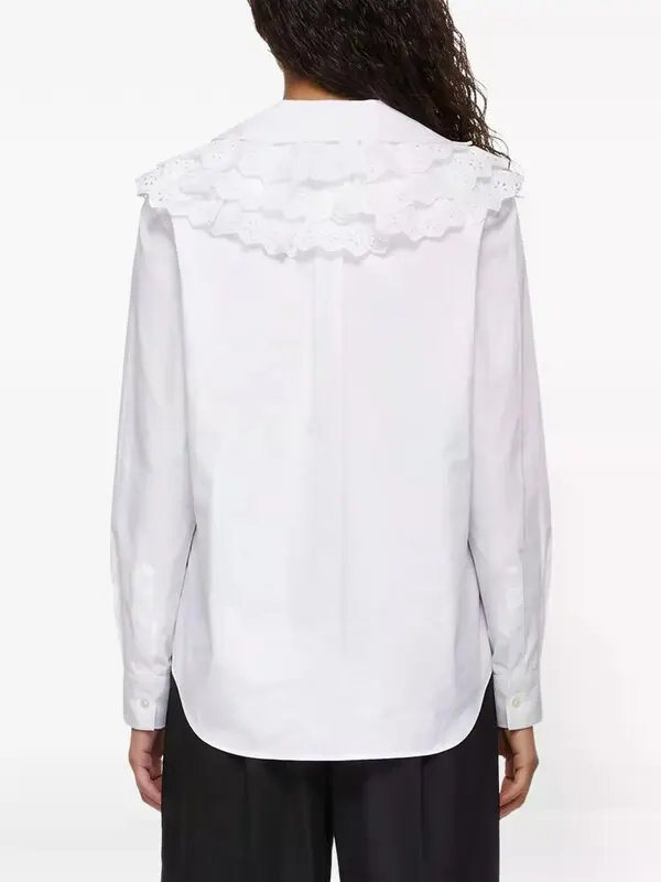 Comme Des Garçons Ruffled Broderie-anglaise Shirt