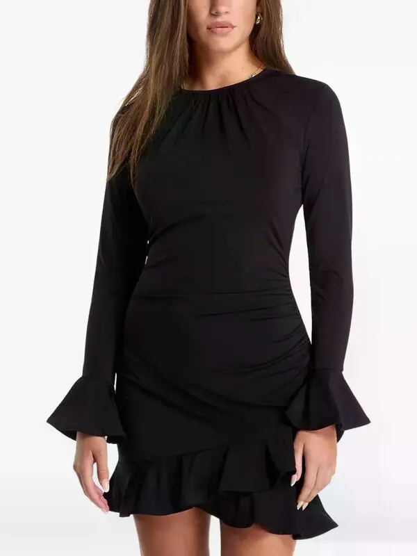 Michael Kors Ruffled Stretch Matte Jersey Dress