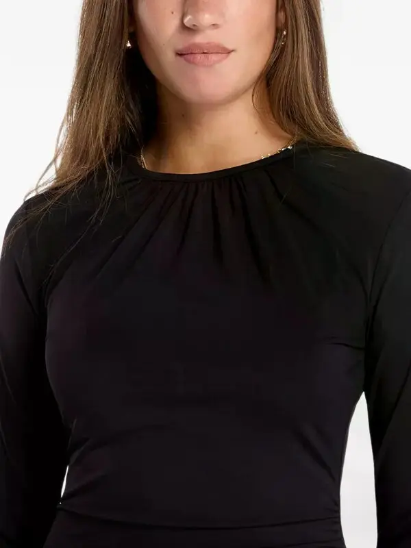 Michael Kors Ruffled Stretch Matte Jersey Dress