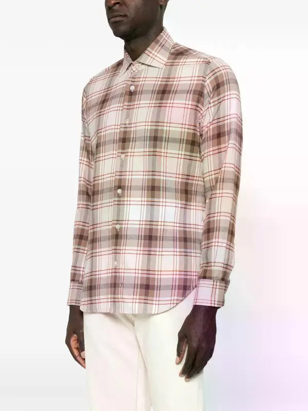 Eleventy Check-pattern Shirt