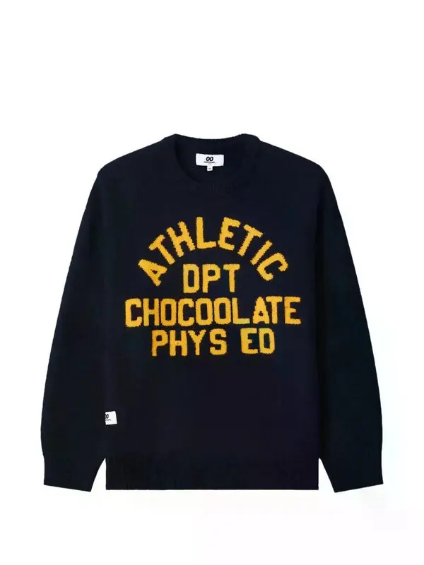 CHOCOOLATE Intarsia-knit Logo-patch Sweater
