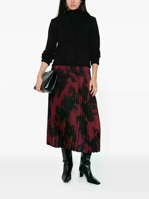 INTRECCI Cable-knit High-neck Sweater